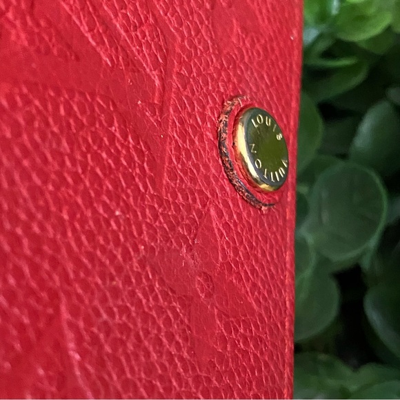 Louis Vuitton | Bags | Louis Vuitton Red Monogram Empreinte Envelope ...
